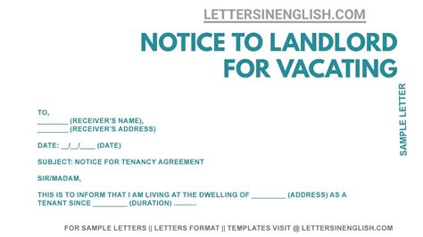 How To Write A Letter To Landlord For Moving Out Letter To Landlord
