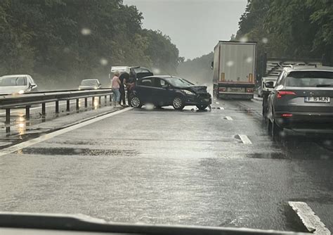 Trafic îngreunat pe Autostrada A1 la kilometrul 33 Info Trafic Romania