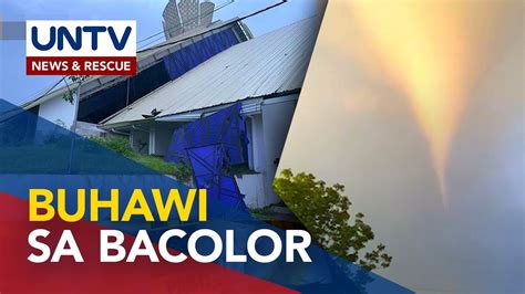 Mga Bahay At Gusali Nasira Ng Buhawi Sa Bacolor Pampanga YouTube