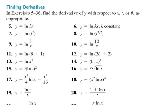 solved finding derivatives in exercises 5 36 find the