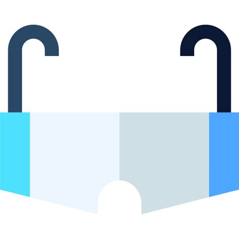 Icono De Lentes De Seguridad Basic Straight Flat