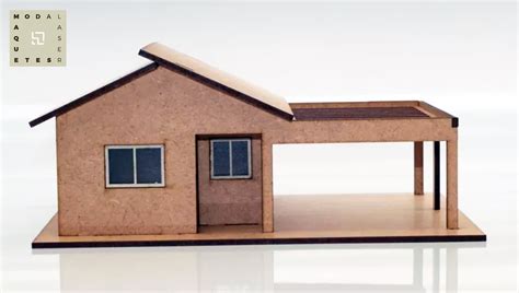 Maquete Casa Térrea Garagem escala 1 43 Modalmaquetes