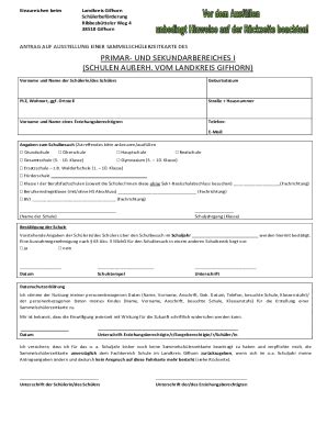 Ausfüllbar Online ANTRAG AUF AUSSTELLUNG EINER SAMMELSCHLERZEITKARTE