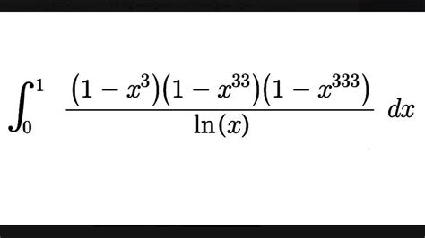 a nice integral solved by via feynman technique of integration youtube