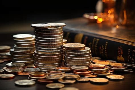 Ilustração vetorial de moedas de ouro Vetor Premium