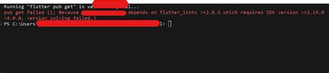 Flutter Sdk Version Solving Failed Devops Support