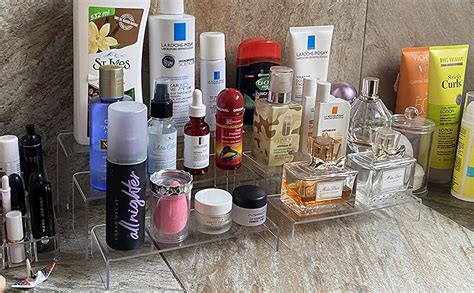 Janaden Présentoir Acrylique Transparent Etagère Parfum Présentoir