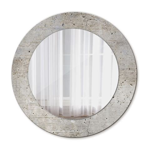 Nowoczesne Lustro Do Salonu Szary Beton 50cm Tulup Sklep EMPIK