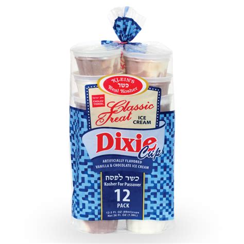 Dixie Cup Vanilla Chocolate Kosher Ice Cream