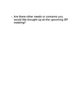 Parent Iep Input Questions By Jordyn Genevro Teachers Pay Teachers