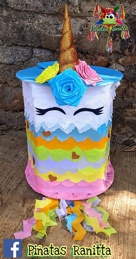 PIÑATA GIRATORIA DE UNICORNIO Piñatas tradicionales Piñatas para