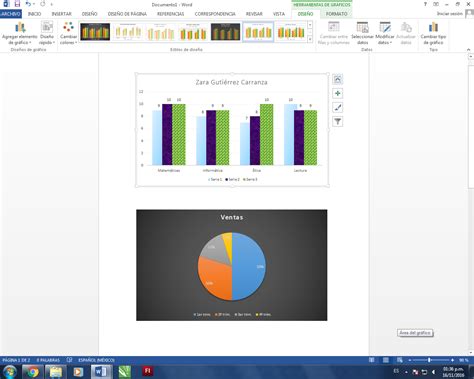 Un D A De Clases Gr Ficos En Word