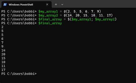 how to combine two arrays in powershell with example collecting wisdom