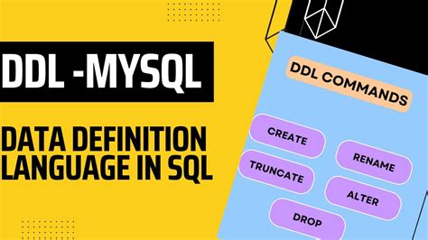 SQL DDL Data Definition Language Commands In MYSQL DDL Sql Mysql