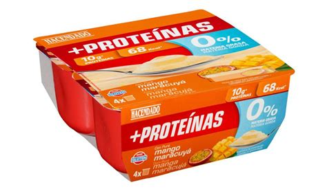 Yogur proteico Mercadona mango y maracuyá InfoProteico