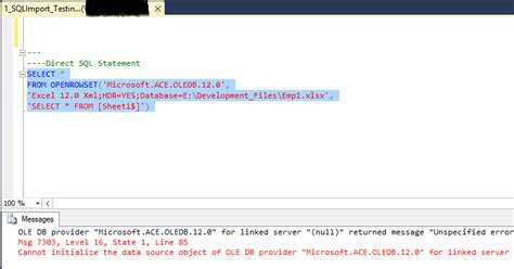 dba centrals cannot initialize the data source object of ole db provider microsoft ace oledb