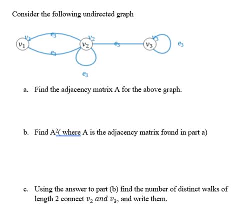 answered consider the following undirected graph… bartleby