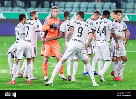Team Of Legia Warsaw Seen During The Polish PKO Ekstraklasa League