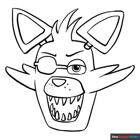 Five Nights At Freddys Coloring Pages Foxy