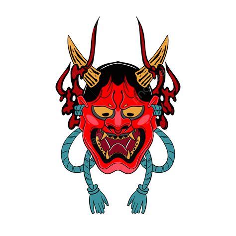 The Oni Mask Japanese And Liquid Oni Mask Mask Liquid PNG