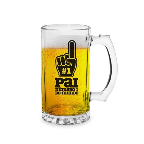CANECA DE CHOPP TRANSPARENTE PERSONALIZADA Foto Usina