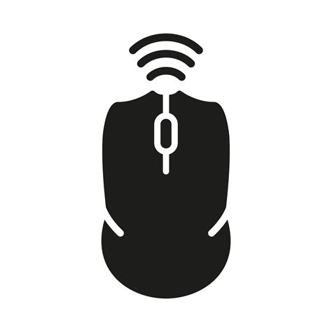Computer Mouse Silhouette Icon Wireless Technology Computer Equipment