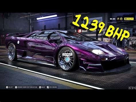 Need For Speed Heat 1239 BHP Lamborghini Diablo SV 1995 Tuning