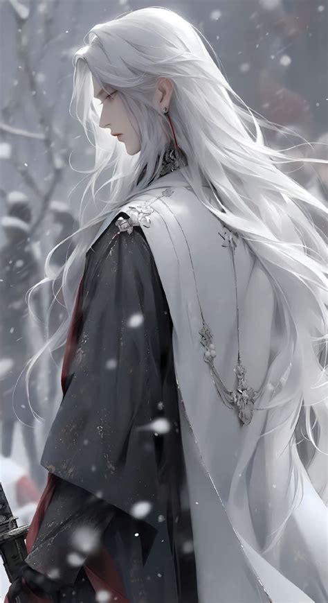 Pin On Favor Novels Anime Guys White Hair Anime Guy Handsome Anime Guys