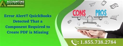 eliminate quickbooks detected that a component required to create pdf is missing
