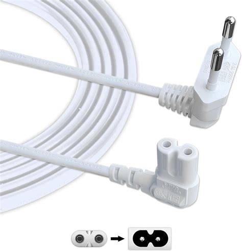 Goobay 93987 Euro Anschlusskabel Netzkabel Stromkabel 2 Adrig