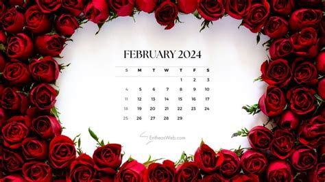 February 2024 Calendar Desktop Wallpapers EntheosWeb Desktop