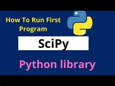 How To Install SciPy Python Library On Windows 10 Install Scipy YouTube