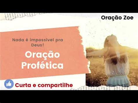 Oração Profética A palavra de Deus tem poder parte 1 YouTube