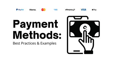 Payment Methods For Ecommerce Best Practices Examples