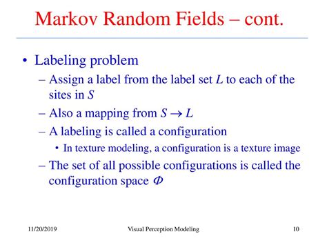 outline texture modeling continued markov random field models ppt download