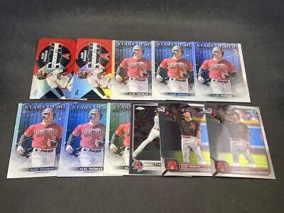 11 CARD ALEK THOMAS 2022 TOPPS BOWMAN CHROME ROOKIE INSERT LOT