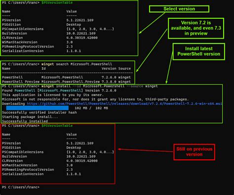 Windows How To Upgrade PowerShell Version Stack Overflow