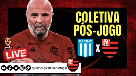 LIVE PÓS JOGO RACING X FLAMENGO PELA TAÇA LIBERTADORES ENTREVISTA