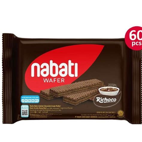 Promo Nabati Wafer Richoco Wafer Krim Cokelat 39 G 60 Pcs Karton