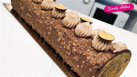 Ateliers Sweet Délices Bûche roulée Ferrero Rocher version repas