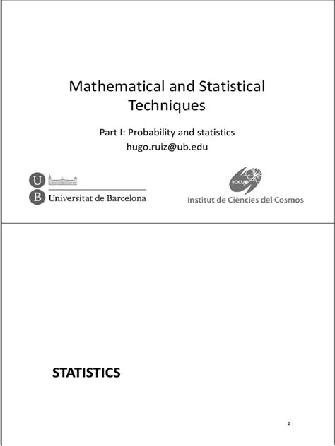 statistics part1 2013 pdf estimator bias of an estimator