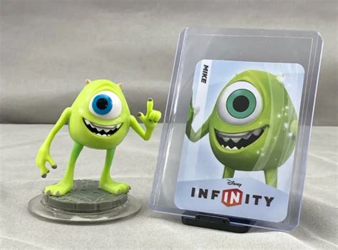 DISNEY INFINITY MIKE Wazowski Monsters Inc Loose Figure With Web Code