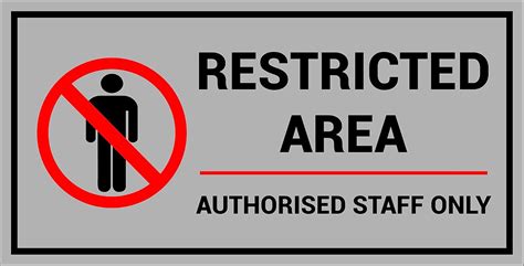 Restricted Entry Staff Only Sign Board On Acrylic Board Amazon In