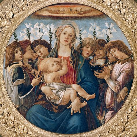 Maria Mit Dem Kind Und Singenden Engeln Sandro Botticelli Als