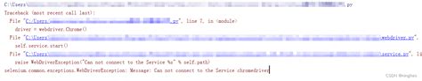 解决selenium common exceptions WebDriverException Message Can not