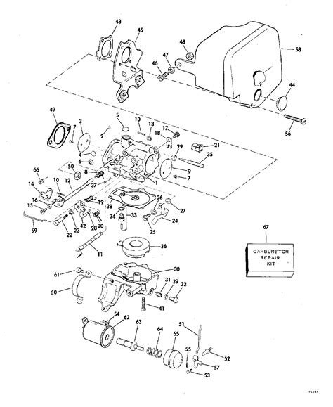Johnson Outboard Parts By Hp El S Carburetor