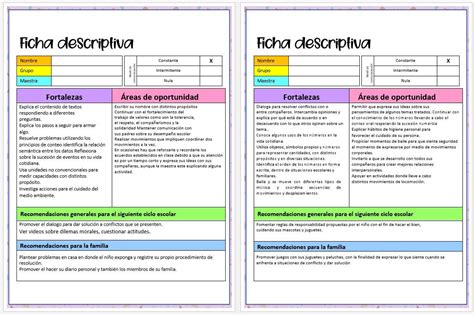 Fichas Descriptivas Fin De Curso Artofit