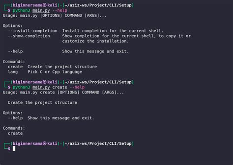 Is There A Way To Show Option Related To A Sub Commands Using Help
