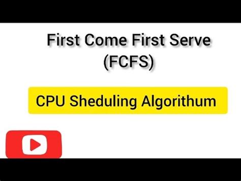 First Come First Serve Fcfs Cpu Sheduling Algorithum With Example For