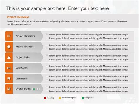 Project Status Powerpoint Template